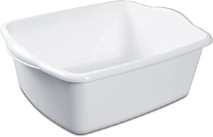 sterilite white 12 quart dishpan – 2 pack