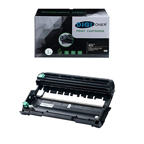 DIGITONER Compatible DR730 Toner Drum Unit – DR-730 High Yield Toner Drum Unit Replacement for Brother Laser Printer – Black [1 Pack]