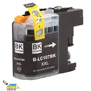 10 Pack - Toner Refill Store Compatible Brother LC107BK LC105C LC105M LC105Y Replacement Ink Cartridges for the Brother: MFC-J4310DW, MFC-J4410DW, MFC-J4510DW, MFC-J4610DW, MFC-J4710DW. Page Yield: 1,200 pages at 5% page coverage per page, per Ink Cartrdi