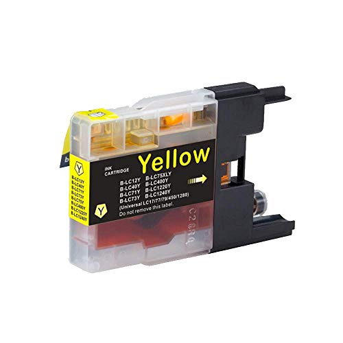 ESTON LC75 Black Color Ink Compatible Replacements for Brother LC-71 LC-75 MFC-J280W MFC-J425W MFC-J430W MFC-J435W LC75 (10Pack-4Black,2Cyan,2Magenta,2Yellow)