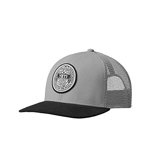 YETI Trapping License Trucker Hat, Gray/Black