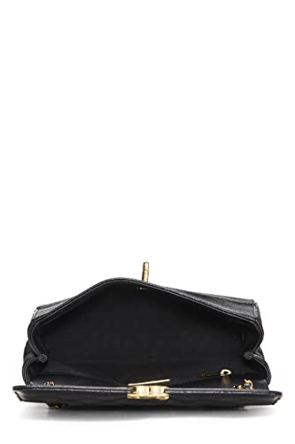 CHANEL, Pre-Loved Black Quilted Caviar Shoulder Bag, Black