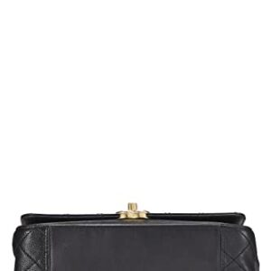 CHANEL, Pre-Loved Black Quilted Caviar Shoulder Bag, Black