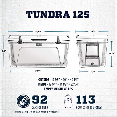 YETI Tundra 125 Cooler, White