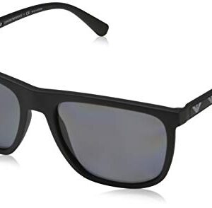 Emporio Armani Sunglasses Black Frame, Grey-Black Lenses, 57MM