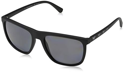 Emporio Armani Sunglasses Black Frame, Grey-Black Lenses, 57MM