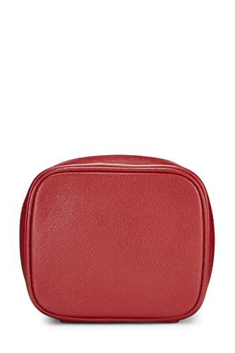 CHANEL, Pre-Loved Red Caviar Timeless Vanity, Red