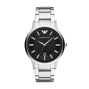 emporio armani men’s three-hand date stainless steel watch (model: ar11181)