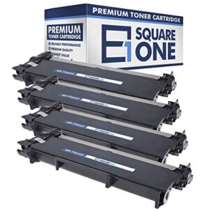 esquareone compatible high yield toner cartridge replacement for brother tn660 tn630 (black, 4-pack)