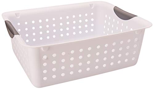 Sterilite 16248006 Medium White Ultra Basket, 2 Pack