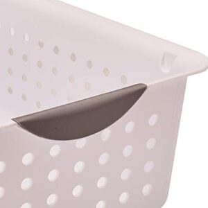 Sterilite 16248006 Medium White Ultra Basket, 2 Pack