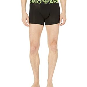 Emporio Armani Men's Megalogo Elastic Band Boxers, Black, Large