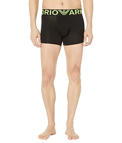 Emporio Armani Men's Megalogo Elastic Band Boxers, Black, Large