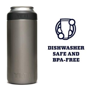 YETI Rambler 12 oz. Colster Slim Can Insulator for the Slim Hard Seltzer Cans, Graphite