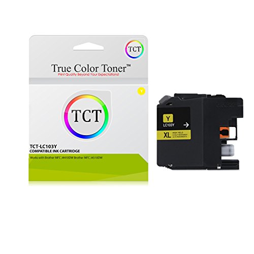 TCT Compatible Ink Cartridge Replacement for Brother LC103 LC103BK LC103C LC103M LC103Y Works with Brother MFC-J470DW J475DW J6920DW J285DW Printers (Black, Cyan, Magenta, Yellow) - 4 Pack