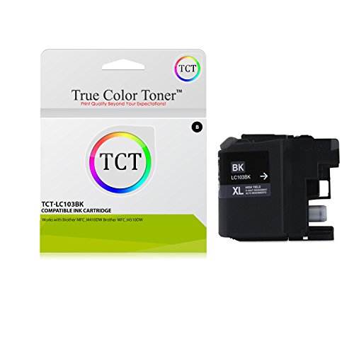 TCT Compatible Ink Cartridge Replacement for Brother LC103 LC103BK LC103C LC103M LC103Y Works with Brother MFC-J470DW J475DW J6920DW J285DW Printers (Black, Cyan, Magenta, Yellow) - 4 Pack