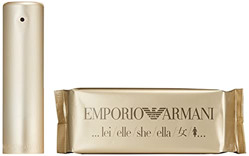 Emporio Armani She by Giorgio Armani | Eau de Parfum Spray | Fragrance for Women | Fresh and Delicate Floral Scent with Vanilla and Cedarwood | 100 mL / 3.4 fl oz