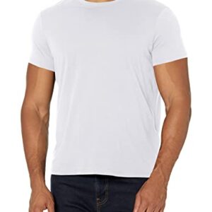 A|X ARMANI EXCHANGE Men's Solid Colored Basic Pima Crew Neck - white - Medium