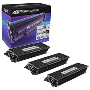 speedy inks compatible toner cartridge replacement for brother tn570 high yield (black, 3-pack)