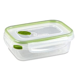 sterilite 3.1 cup rectangular ultraseal food storage container for meal prep, leftovers, or work lunch, dishwasher safe (12 pack)