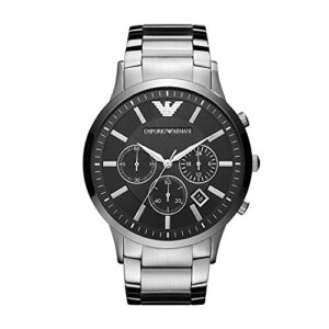 emporio armani men’s ar2460 dress silver watch