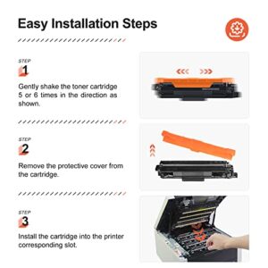 v4ink Remanufactured TN227 Toner Cartridge Replacement for Brother TN227 TN223 TN 223BK 227C 227M 227Y Color Toner for Brother HL L3210CW L3230CDW L3270CDW L3290CDW MFC L3710CW L3750CDW L3770CDW