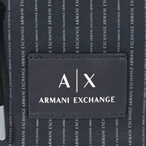 A|X ARMANI EXCHANGE mens Eco-leather Bag Crossbody, Blue, Medium US