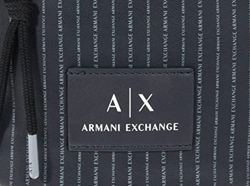 A|X ARMANI EXCHANGE mens Eco-leather Bag Crossbody, Blue, Medium US