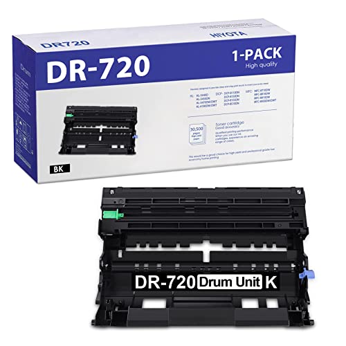 DR720 DR-720 DR 720 Black Drum Unit Compatible Replacement for Brother DR720 HL-5440D 6180DW/DWT DCP-8110DN 8150DN MFC-8910DW 8950DW/DWT Series Printer - Toner Not Include