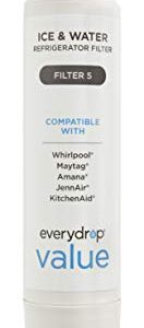 Everydrop Value by Whirlpool Ice and Water Refrigerator Filter 5, EVFILTER5, 1 Pack