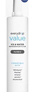 Everydrop Value by Whirlpool Ice and Water Refrigerator Filter 5, EVFILTER5, 1 Pack