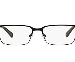 A|X ARMANI EXCHANGE Men's AX1017 Rectangular Prescription Eyewear Frames, Black/Demo Lens, 54 mm