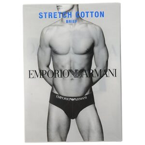 Emporio Armani Men's Stretch Cotton Brief, White, Medium