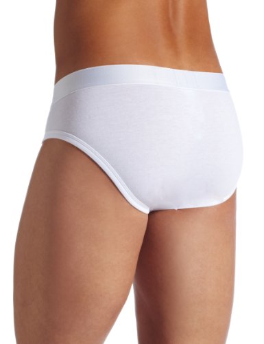 Emporio Armani Men's Stretch Cotton Brief, White, Medium