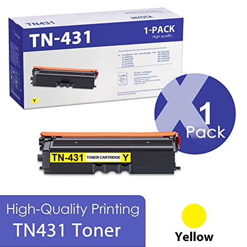 HIYOTA TN-431 TN431 Compatible Yellow TN431 Toner Cartridge Replacement for Brother TN431 HL-L8260CDW DCP-L8410CDW MFC-L8610CDW L8690CDW L8900CDW L9570CDWT L9570CDW Printer (TN-431-1PK)