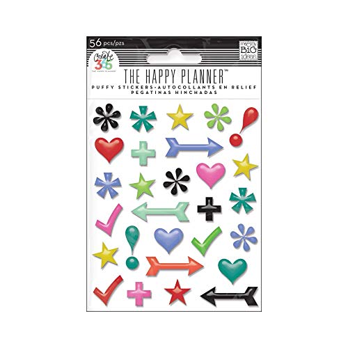 me & my BIG ideas Create 365 The Happy Planner Icons Puffy Stickers