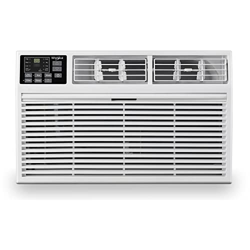 Whirlpool 14,000 BTU 230V Through-the-Wall Air Conditioner and Heater with Remote Control, Digital Display, and 24H Timer