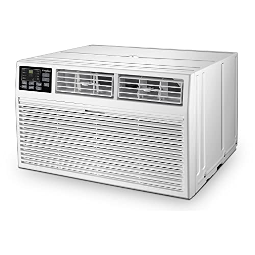 Whirlpool 14,000 BTU 230V Through-the-Wall Air Conditioner and Heater with Remote Control, Digital Display, and 24H Timer