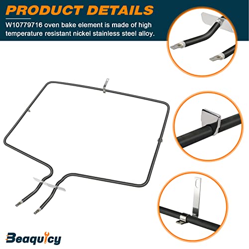 Beaquicy W10779716 Oven Bake Element - Replacement for Whirlpool Kitchen-Aid May-tag Range Ovens