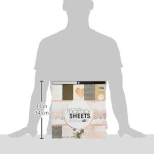 Me & My Big Ideas Cdstck MAMBI Sheets Cdstk Pad 12x12 Rose Gold