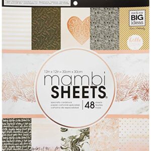 Me & My Big Ideas Cdstck MAMBI Sheets Cdstk Pad 12x12 Rose Gold