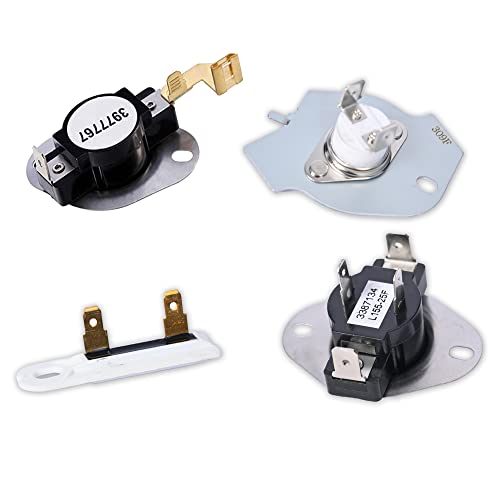 Dryer Thermostat 3977767 3387134 And Thermal Fuse 3392519 279816 Replaces For Whirlpool WED4815EW1 WED5000DW2 WED6200SW1 WED6600VW0 WED4800BQ1 WED4800XQ0 WED4800XQ1 WED4900XW0 WED49STBW1 WED5100VQ1