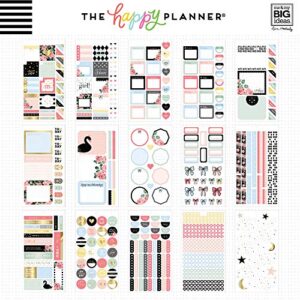 me & my BIG ideas Sticker Value Pack - The Happy Planner Scrapbooking Supplies - Simply Lovely Theme - Multi-Color & Gold Foil - Great for Projects & Albums - 30 Sheets, 813 Stickers Total