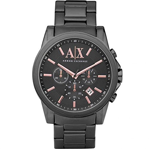 Armani Exchange Men's Grey IP Plated Stainless Steel Watch AX2086