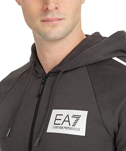 Emporio Armani EA7 men tracksuit black - grey M