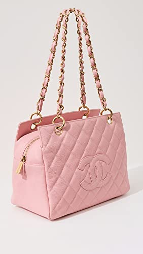 CHANEL Women's Pre-Loved Petite Timeless Tote, Caviar, Pink, One Size