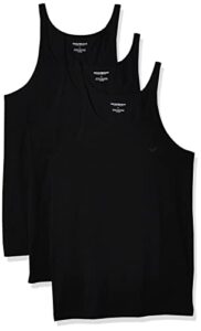 emporio armani men’s 3-pack tank top regular fit, black, large