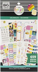 me & my big ideas happy planner stckrs, celebrate, 659/pkg