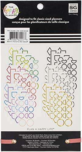 ME & MY BIG IDEAS Happy Planner STCKRS COL, Colorful Shapes, 384/Pkg