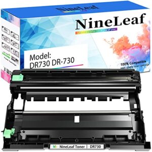 nineleaf compatible drum unit replacement for brother dr730 dr-730 dcp-l2550dw hl-l2350dw hl-l2370dw hl-l2390dw hl-l2395dw mfc-l2710dw mfc-l2750dw mfc-l2750dw xl printer (black,1 pack)